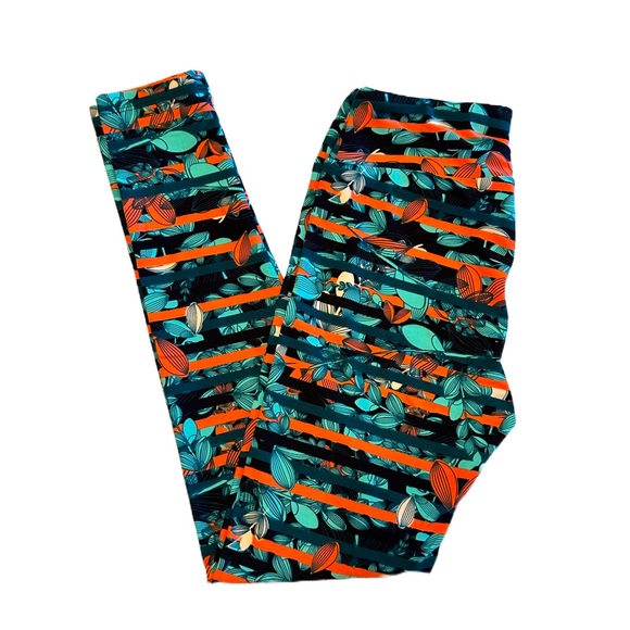 LuLaRoe | Pants & Jumpsuits | Lularoe Os Leggings Stripes Branches One ...